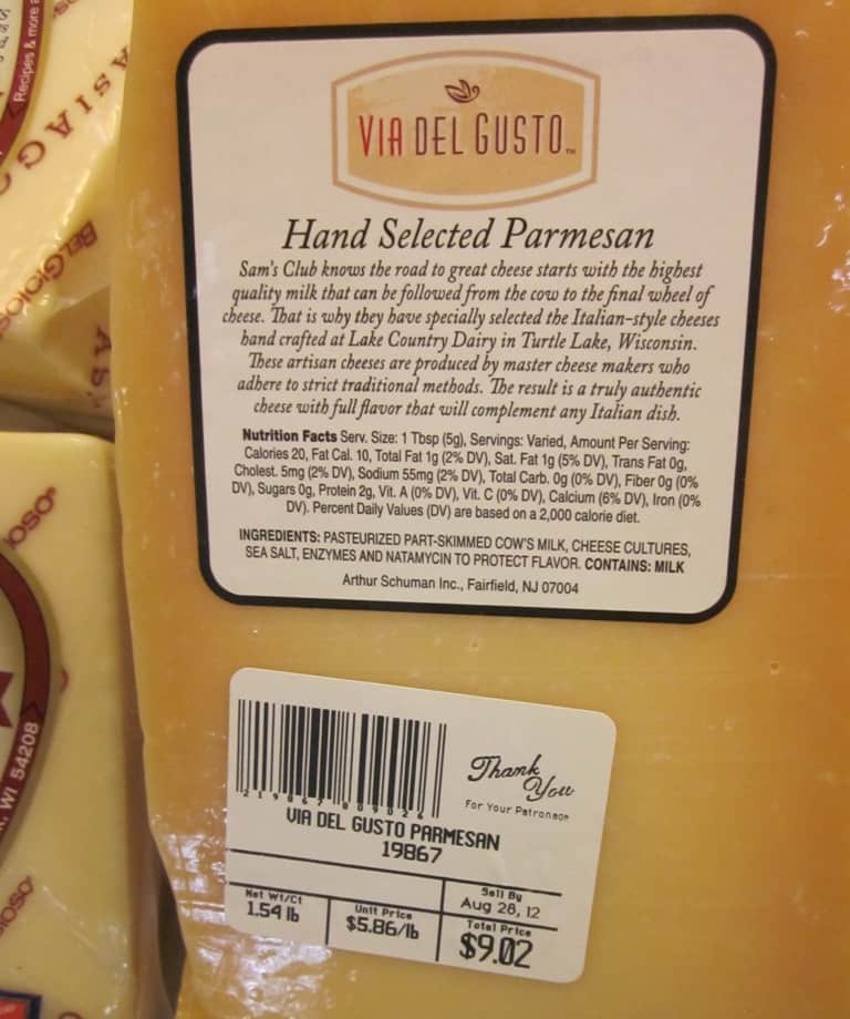 Better For You - Grating Your Own Parmesan Cheese