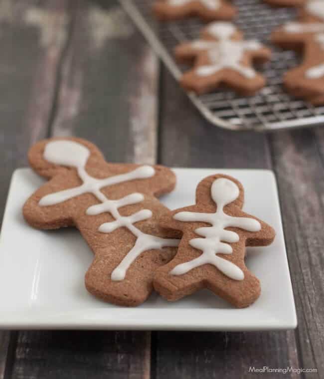 Halloween Skeleton Mexican Chocolate Sugar Cookies