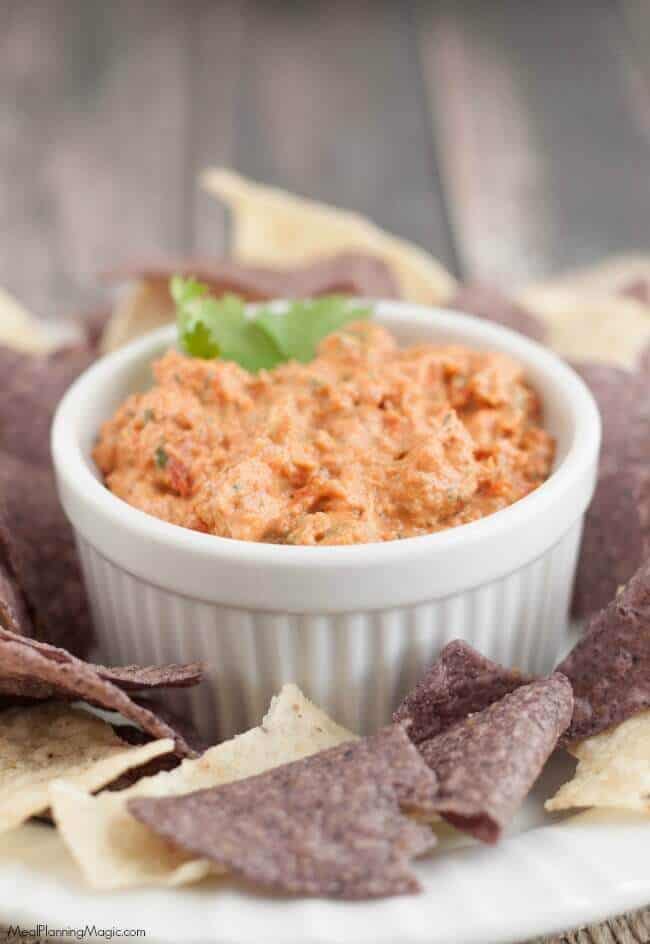 Creamy Roasted Red Bell Pepper Dip - Meal Planning Magic