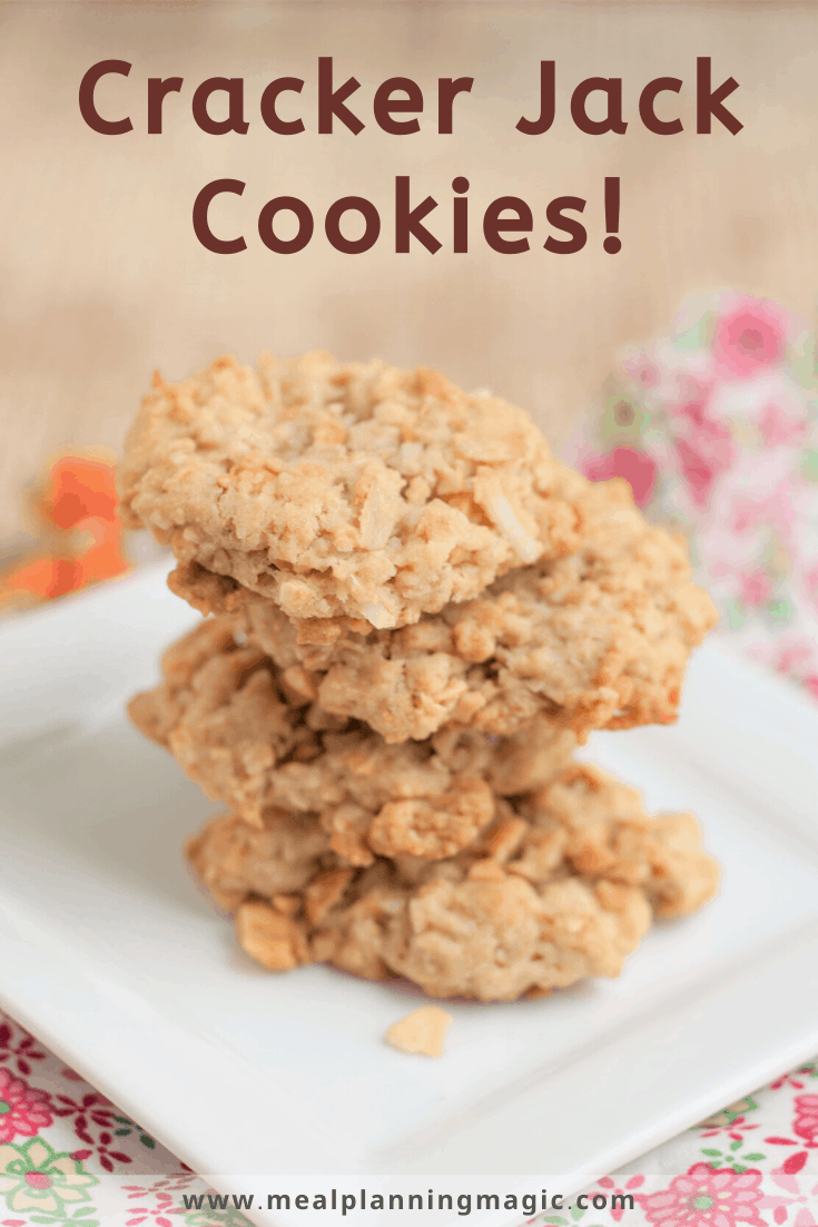 Cracker Jack Rice Krispie Cookies - Meal Planning Magic