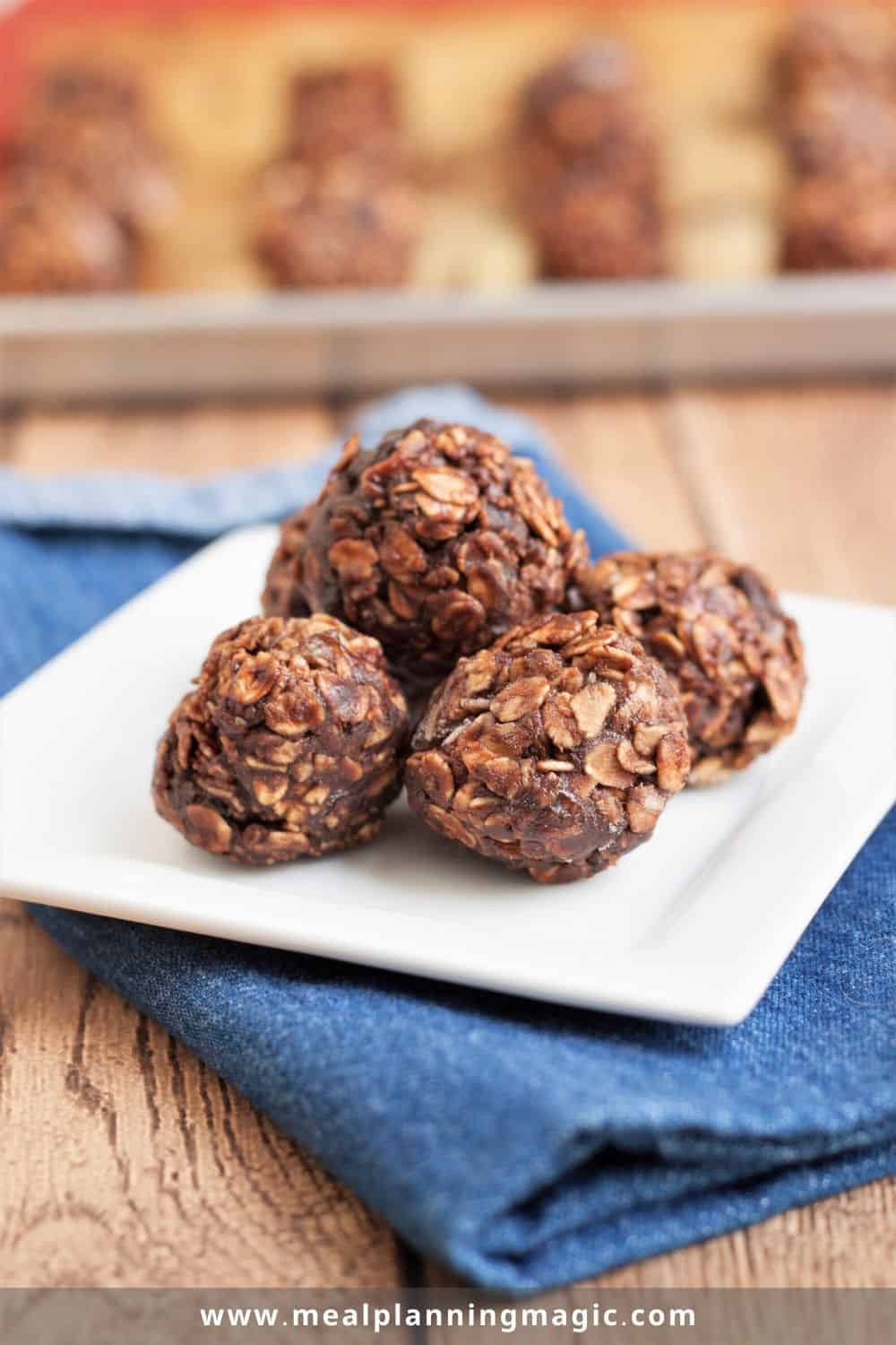 No Bake Chocolate Cherry Snack Bites