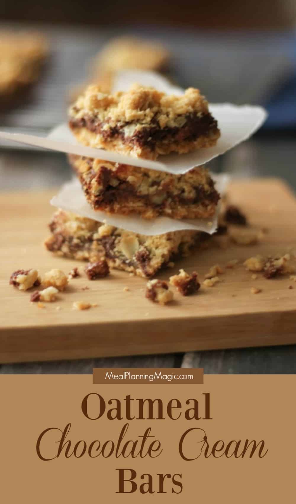 Simple Chocolate Oat Cream Bars - Meal Planning Magic