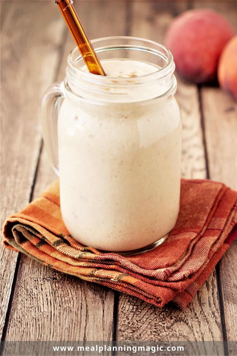 Easy Peach Smoothie with Yogurt - Meal Planning Magic