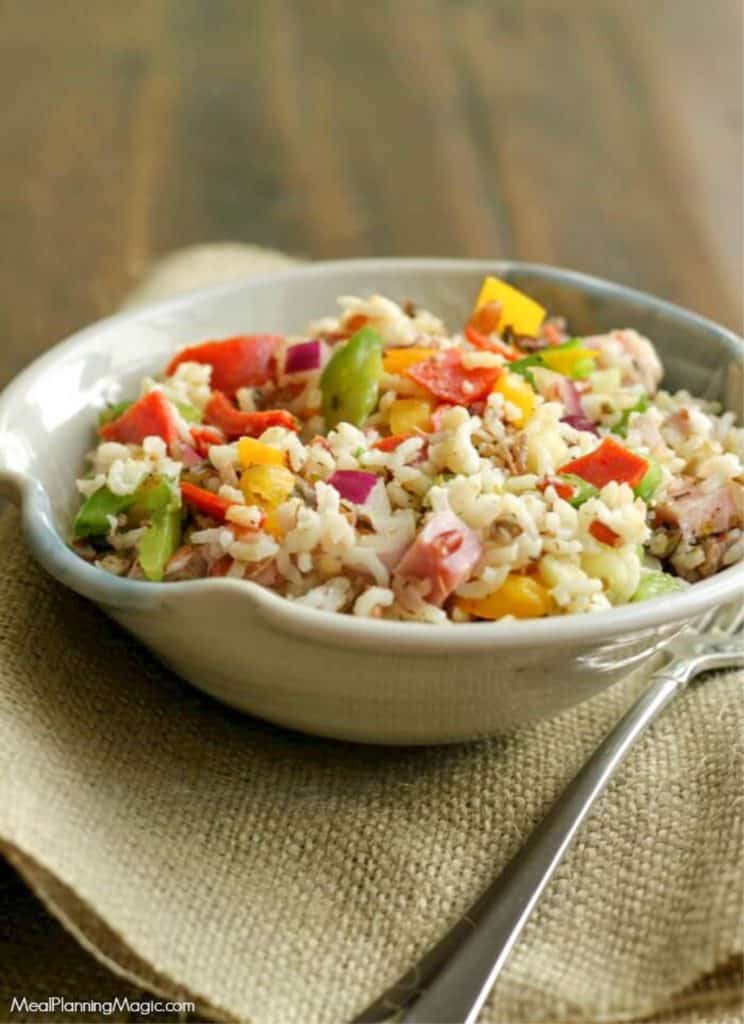 Italian Vegetable Wild Rice Salad