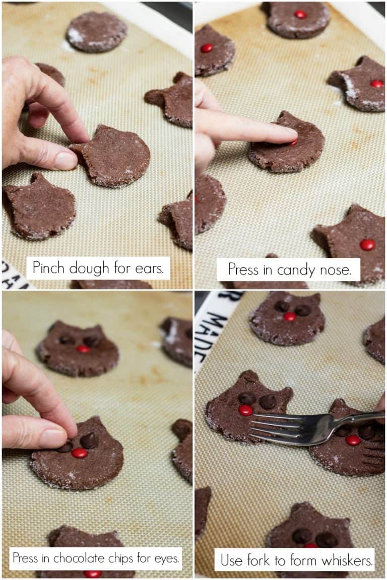 Super Simple Chocolate Black Cat Cookies - Meal Planning Magic