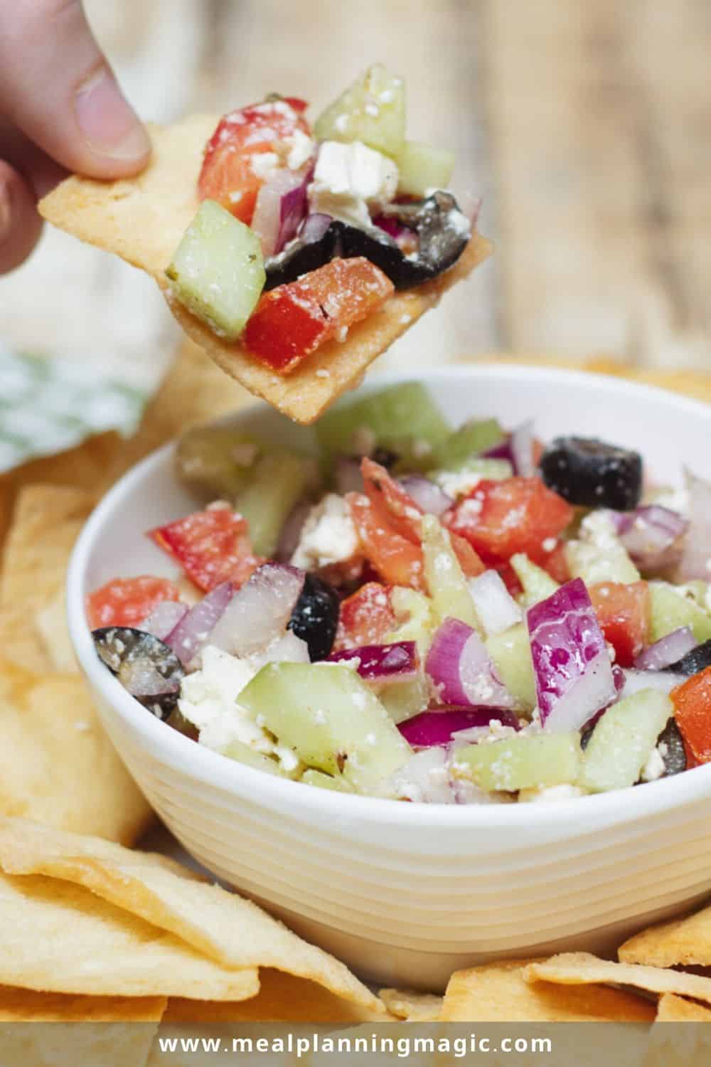 Easy Fresh Mediterranean Salsa Dip