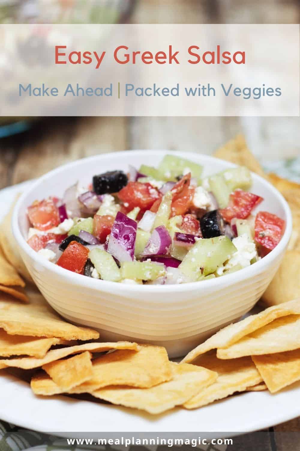 Easy Fresh Mediterranean Salsa Dip