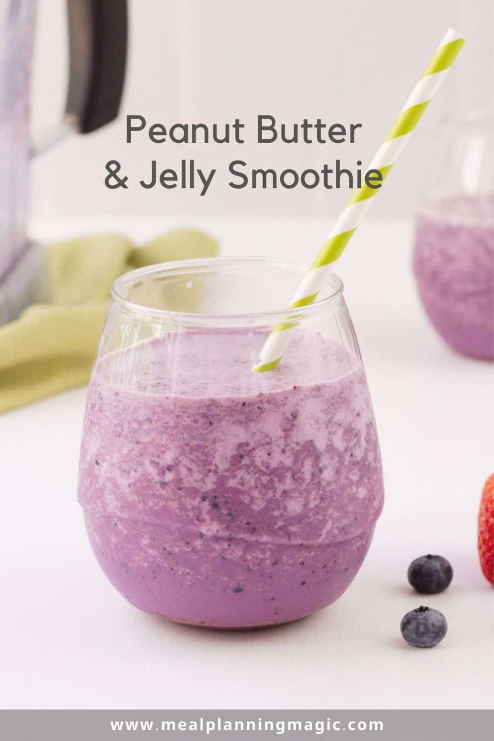 PB&J Smoothie - Meal Planning Magic