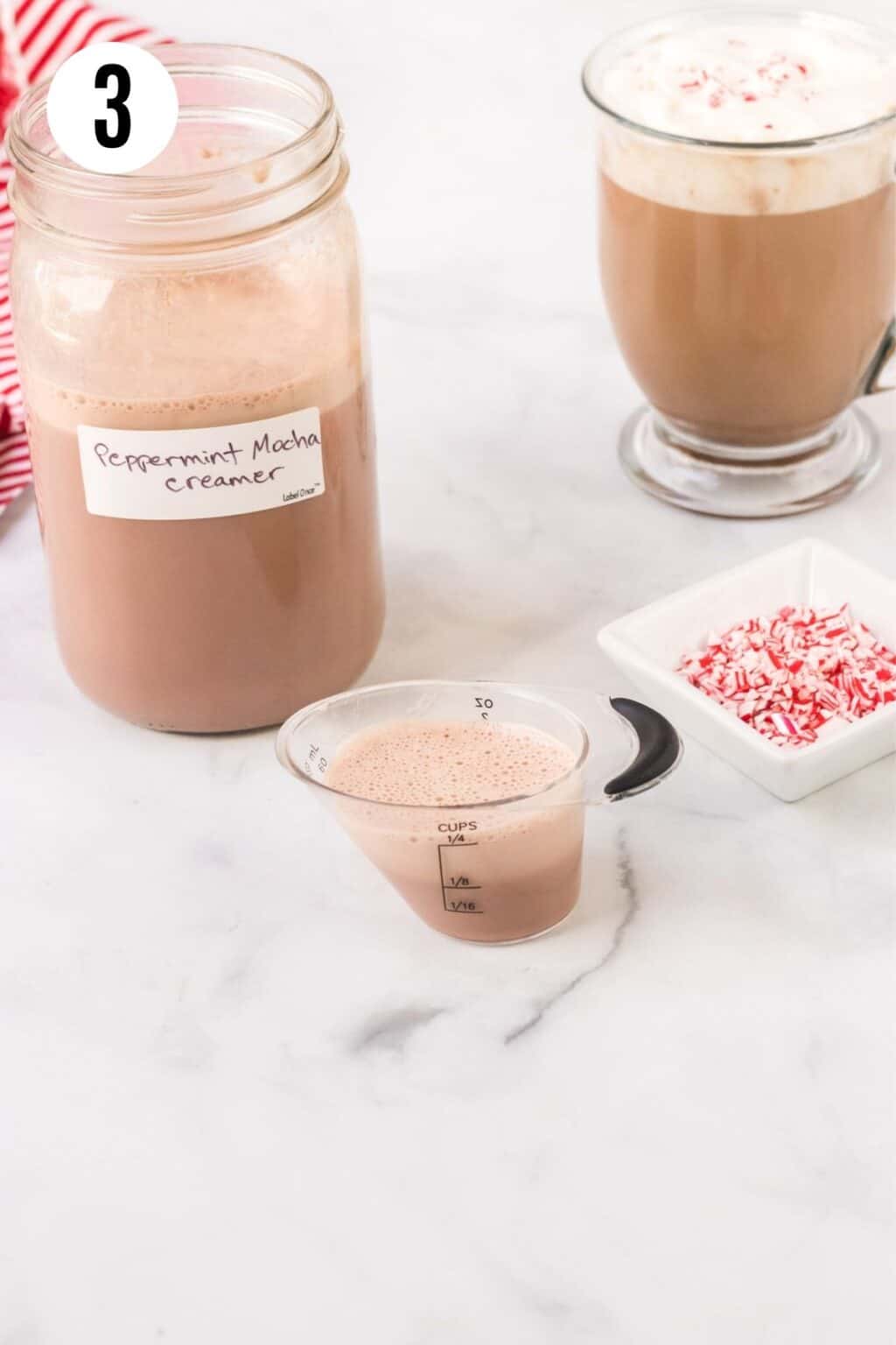 Simple Homemade Peppermint Mocha Creamer - Meal Planning Magic