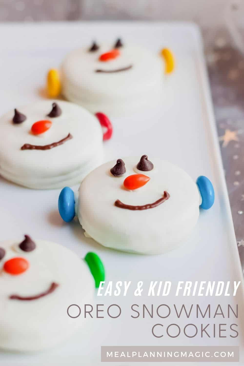 Easy Oreo Snowman Cookies - Meal Planning Magic