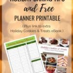 5 Holiday Baking Tips and FREE Baking Holiday Planner Worksheet - Meal ...